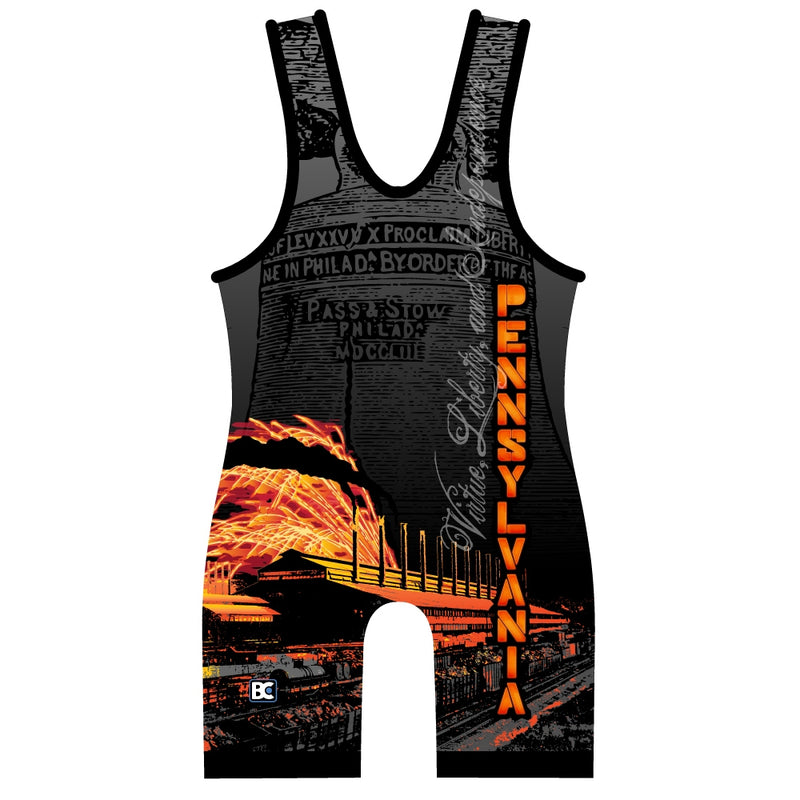 Pennsylvania Sublimated Wrestling Singlet - Blue Chip Wrestling