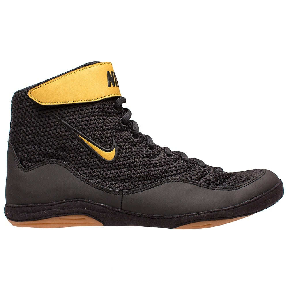 Nike Inflict Wrestling Shoe in OG Black - Blue Chip Wrestling
