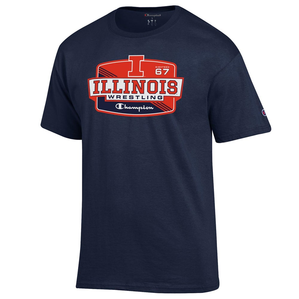 Illinois Wrestling Logo Illinois Wrestling Performance T Shirt
