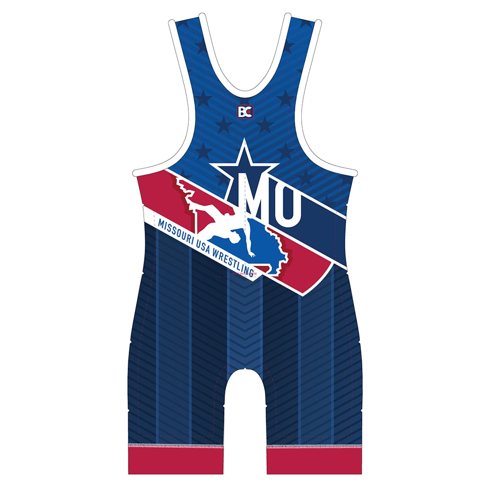 2019 Missouri USA Wrestling Singlet (Blue) - Blue Chip Wrestling