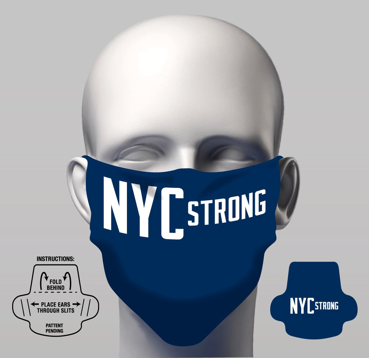 Face Cover - NYC Strong - Blue Chip Wrestling