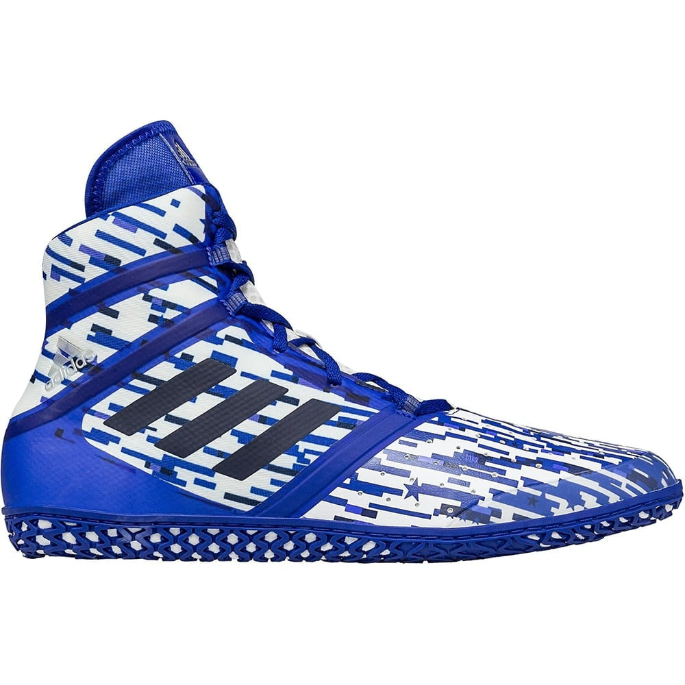 Adidas Impact Wrestling Shoes (Royal Digital Print) - Blue Chip Wrestling