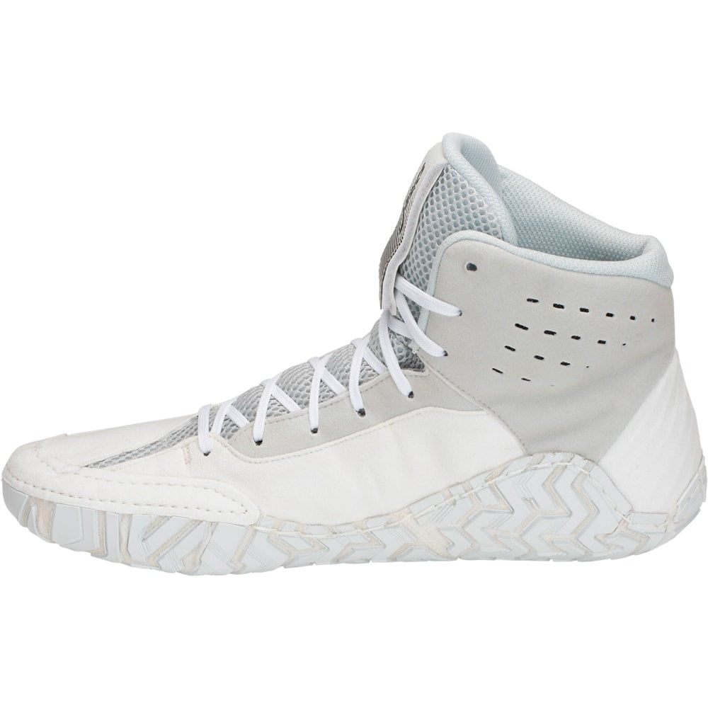 Asics Aggressor 4 (White / Black) Wrestling Shoes - Blue Chip Wrestling