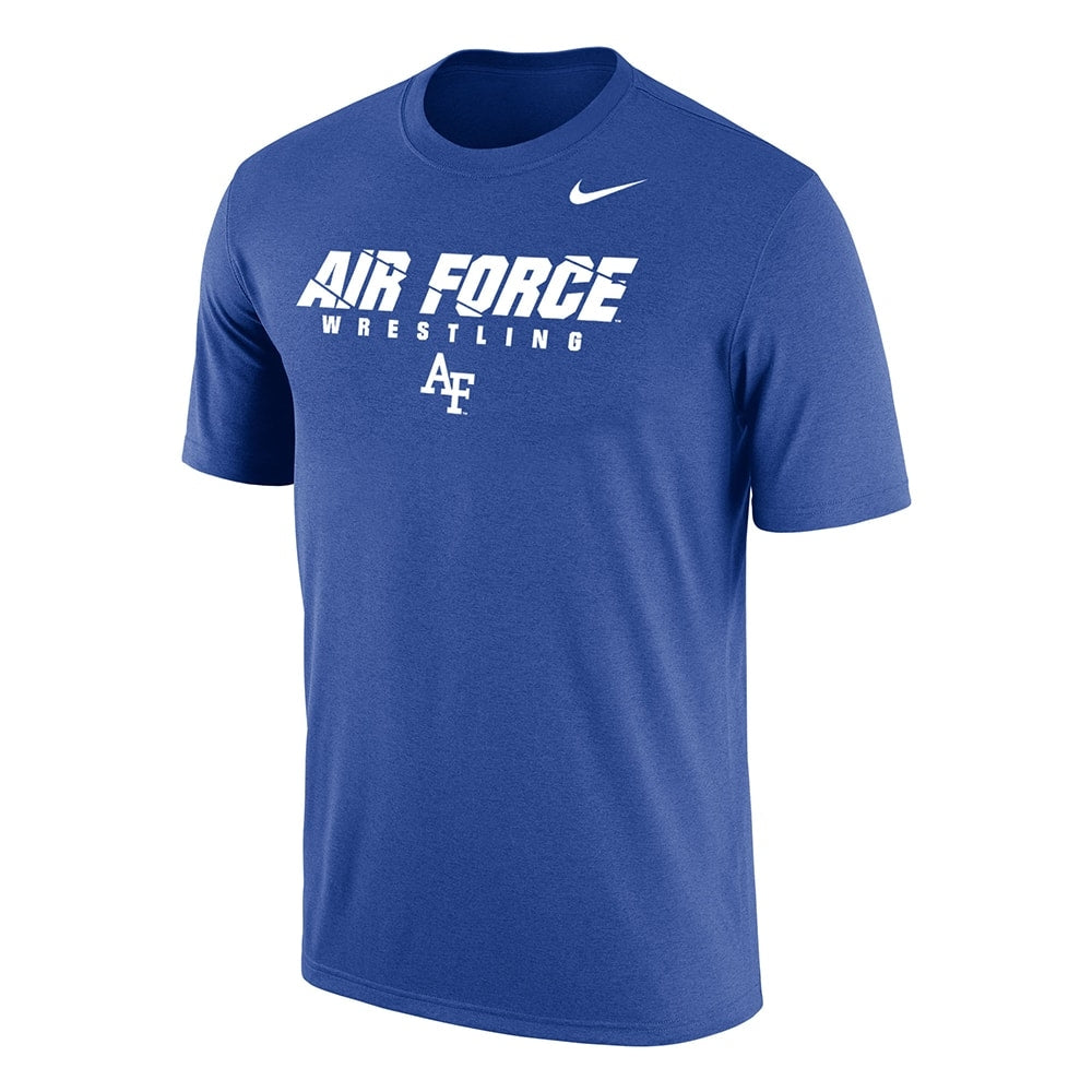 Air Force Falcons Nike Wrestling Dri-Fit Cotton Tee - Blue Chip Wrestling