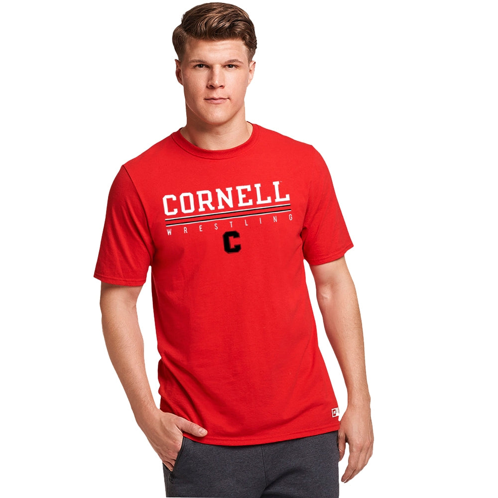 Cornell Big Red Wrestling Essential Short Sleeve Tee - Blue Chip Wrestling