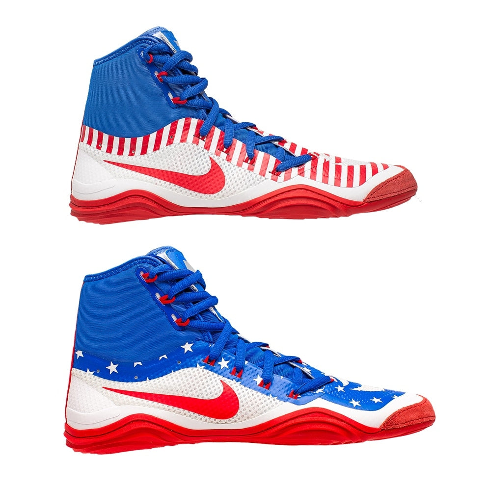 Nike Hypersweep Wrestling Shoes Stars and Stripes Red White Blue - Blue ...