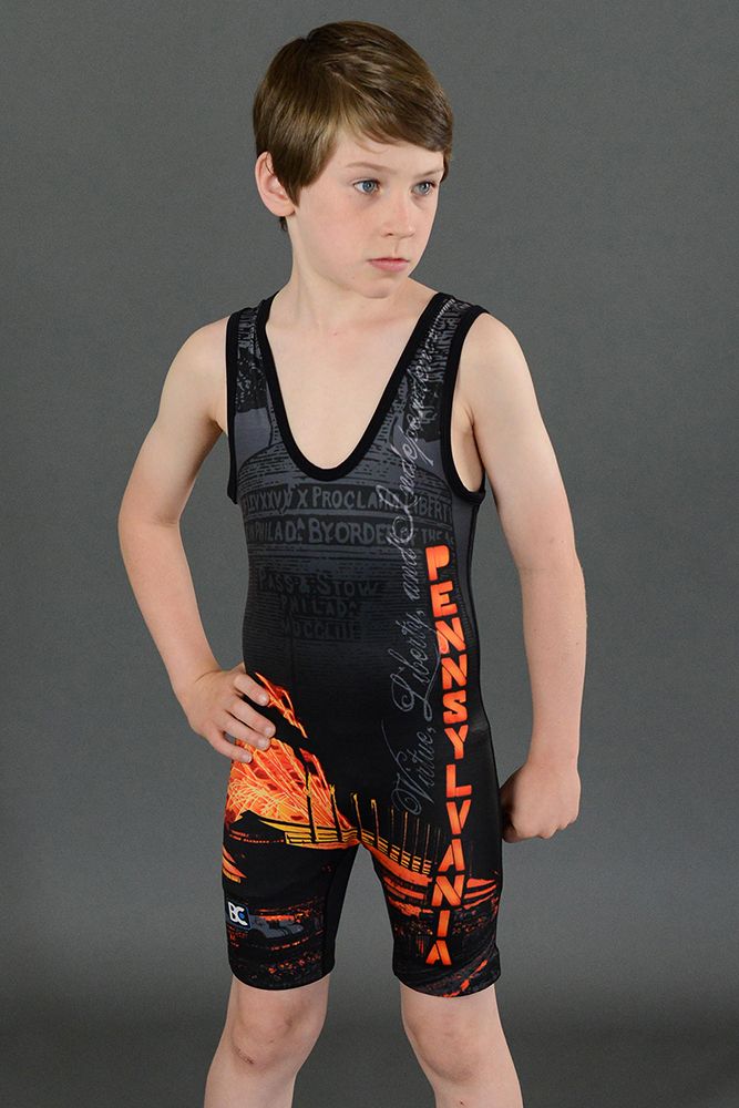 Pennsylvania Sublimated Wrestling Singlet - Blue Chip Wrestling