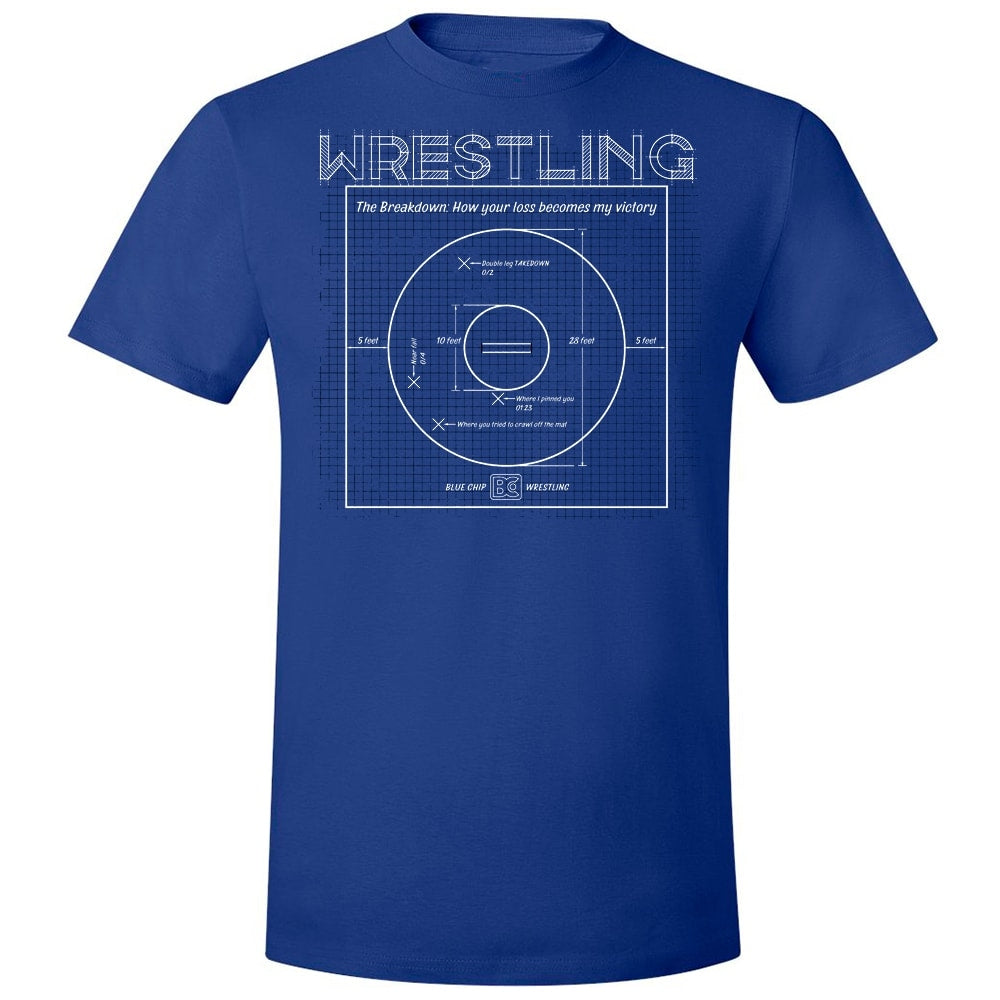Shop for your Rock Paper Wrestle Wrestling T-Shirt - Blue Chip Wrestling